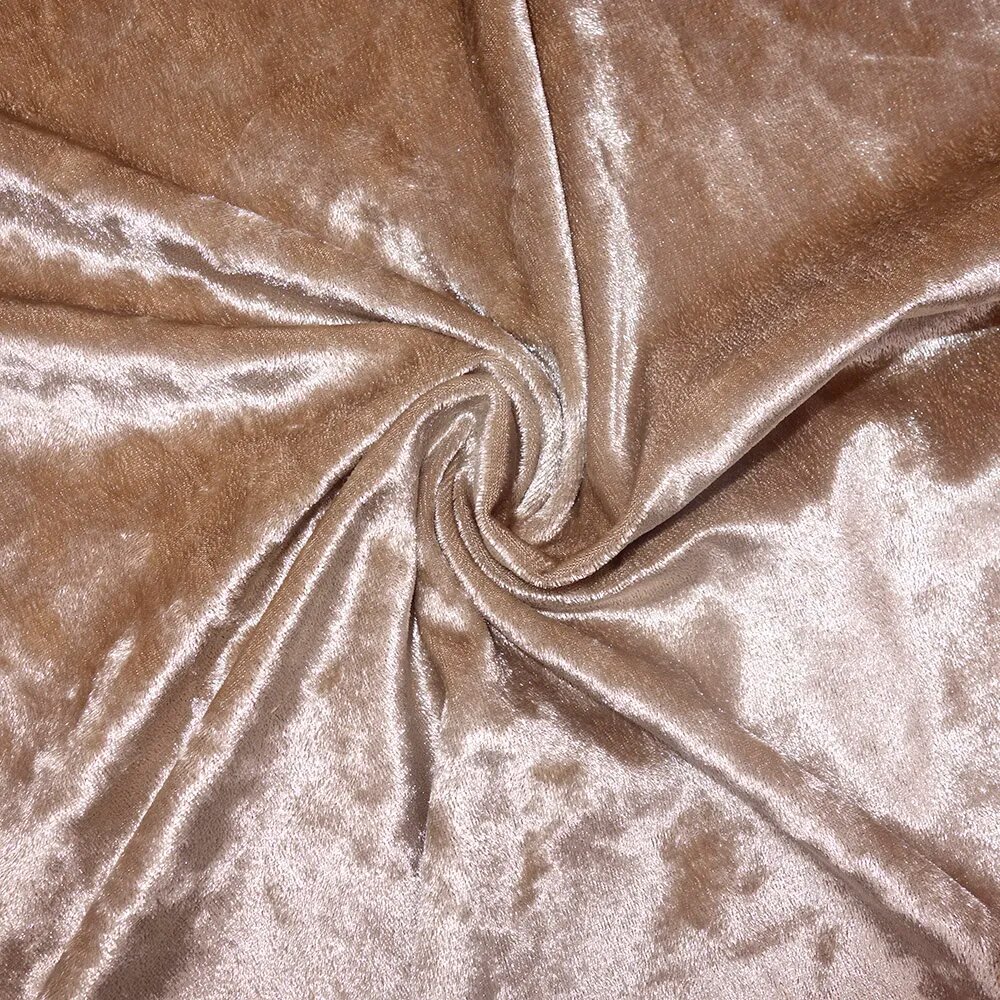 Эластичная золотая бархатная ткань Amyries 160 см 100CMX160CM, Cream-3