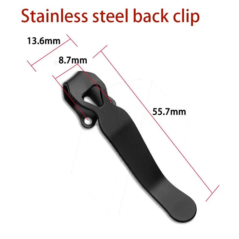 1 шт, задний зажим из нержавеющей стали для ножа-бабочки 551, аксессуары «сделай сам», складной карманный нож на заказ, 710, инструмент с задним зажимом