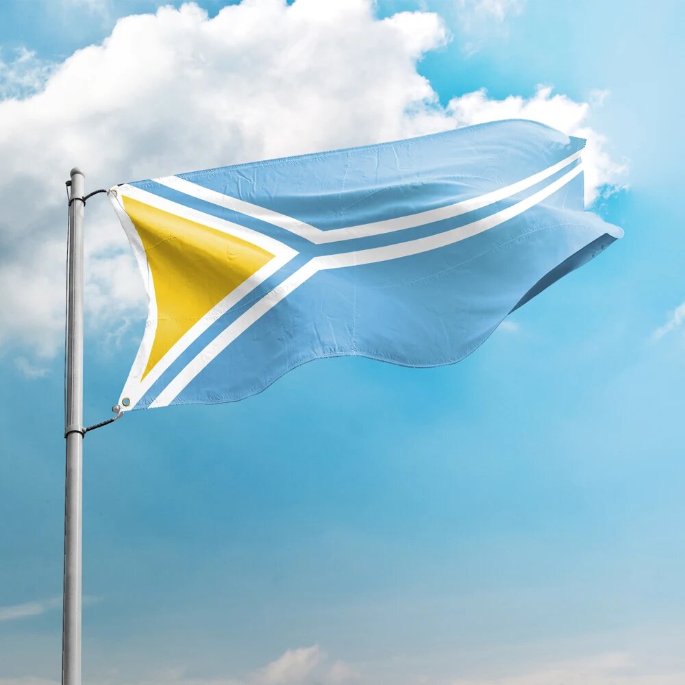 Флаг Республики Тувы 90*150 см из полиэстера 60 x 90cm (2x3FT)