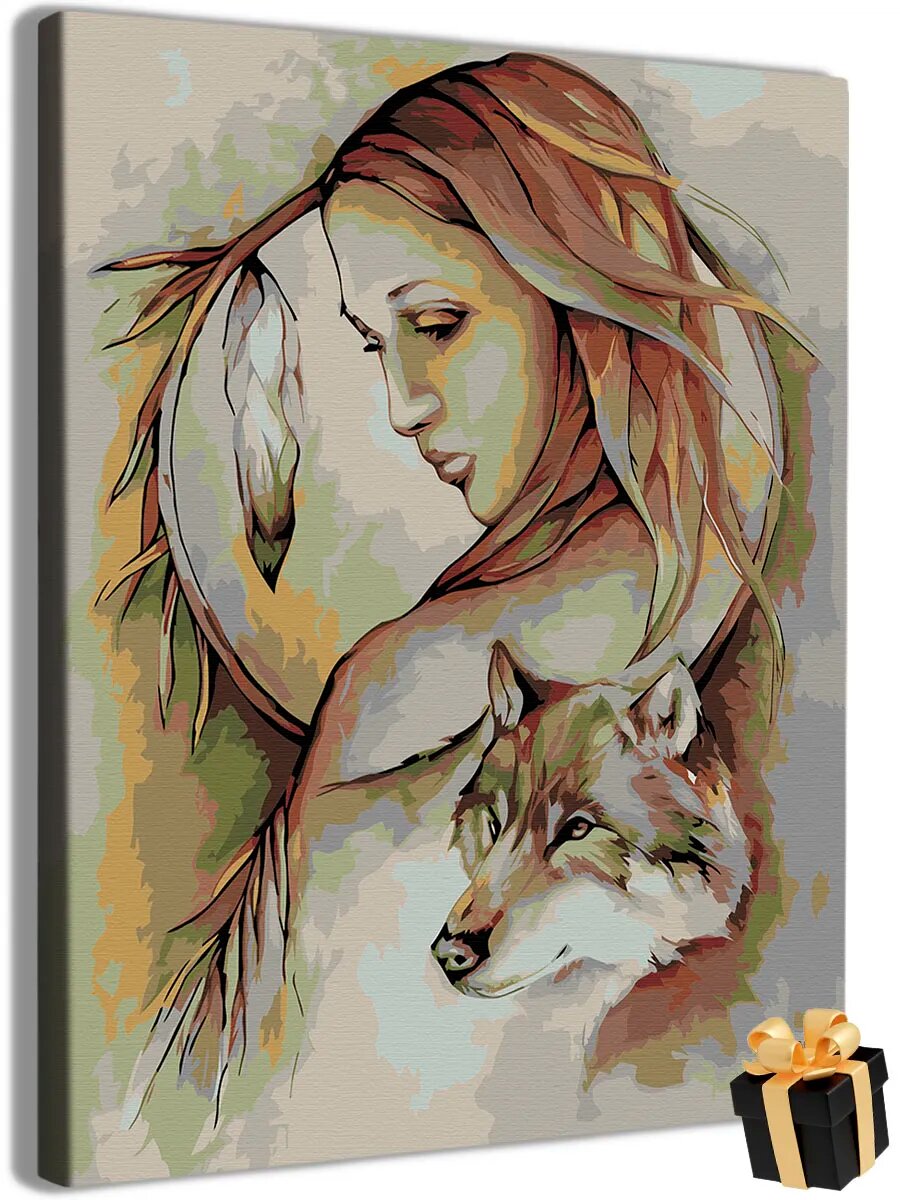 Картины по номерам Волк