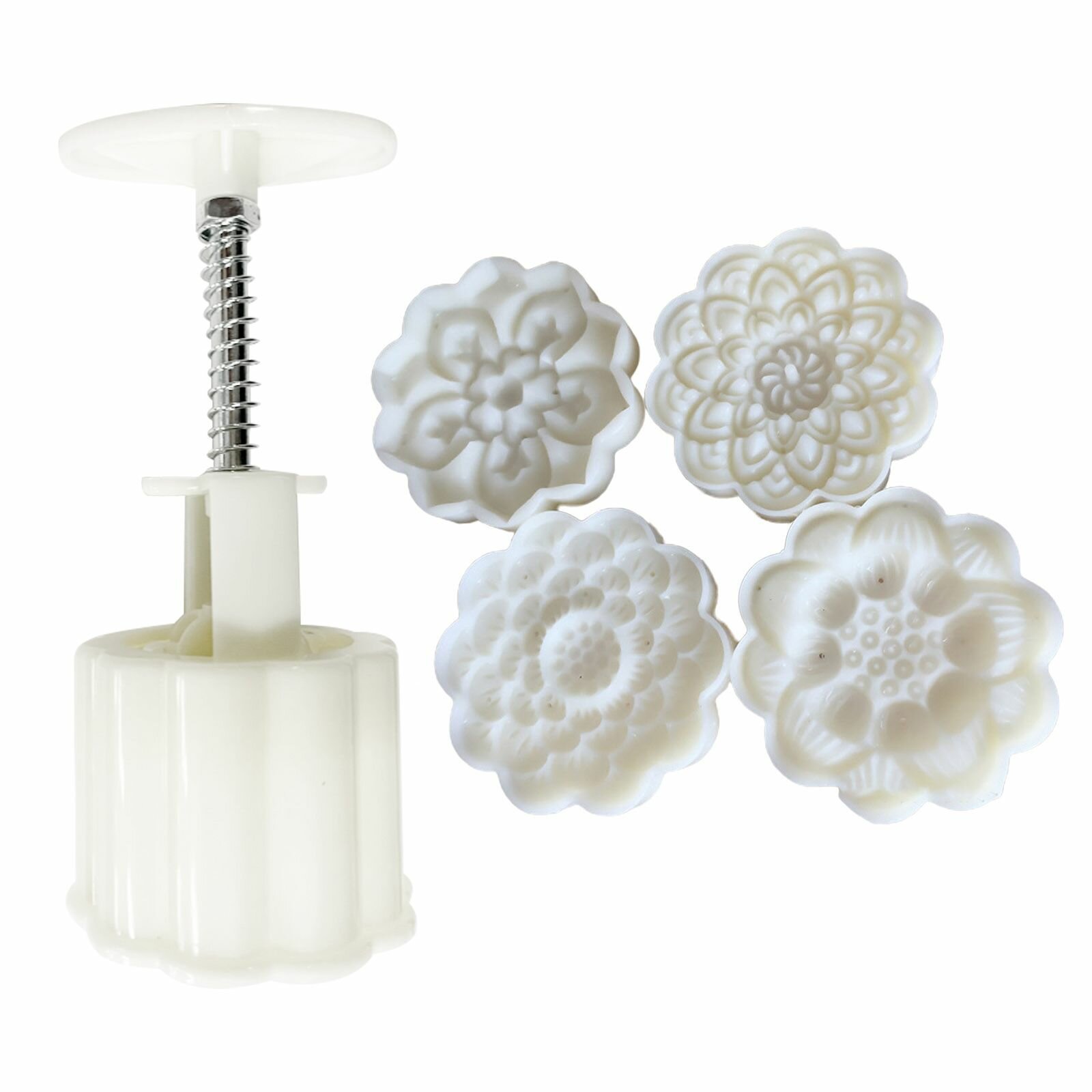 (1 формочка + 4 штуки) 75 г десятилепестковой формы для лунного пирога из семян лотоса