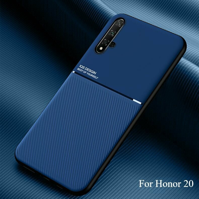 FASNYA Чехол из деловой кожи для Honor 20/20S/ Nova 5T (Хонор 20/20C/ Нова 5T) с магнитным автомобильным держателем, тонкий защитный чехол для смартфона