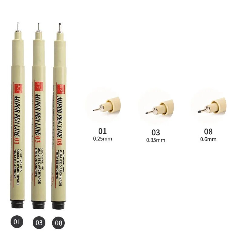 Hopk пигментный лайнер набор из 3 штук 3Pcs 01-03-08