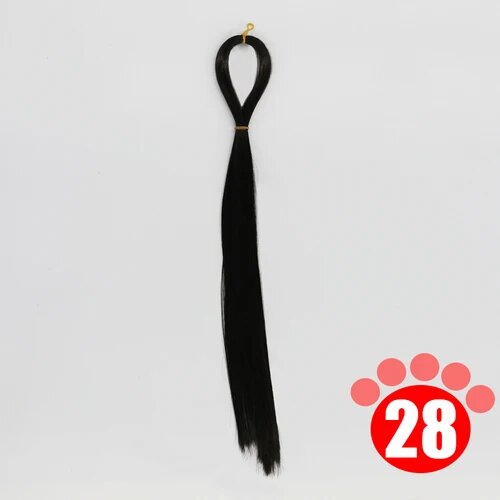 Волосы для куклы Ye Luoli 80 см Черный, 28