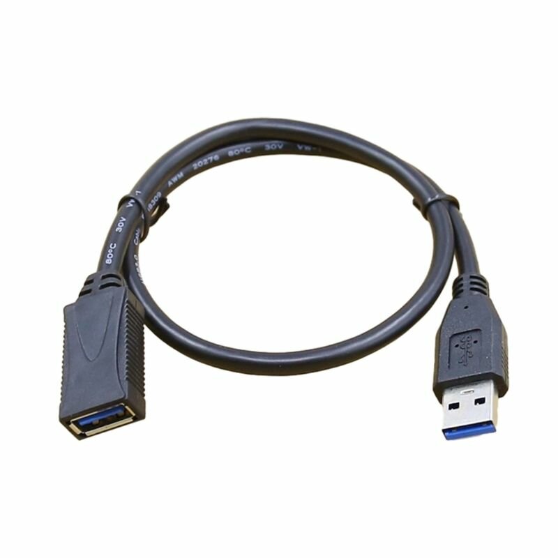 USB 3.0 Кабель-удлинитель, Черный - 5m