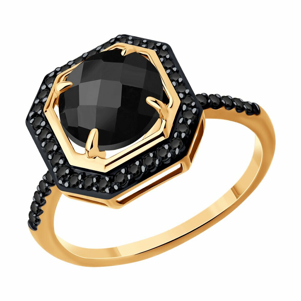 Кольцо, красное золото, 585 проба