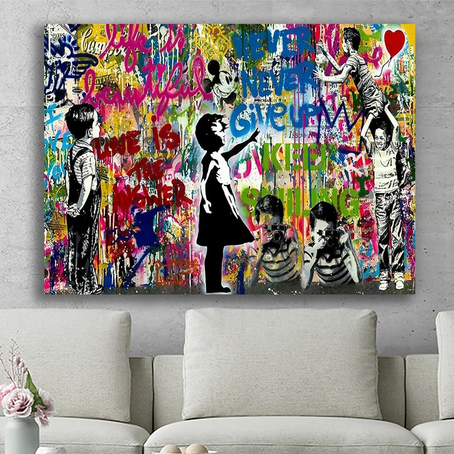 Бэнкси постер, картина Banksy, 60х80 см.