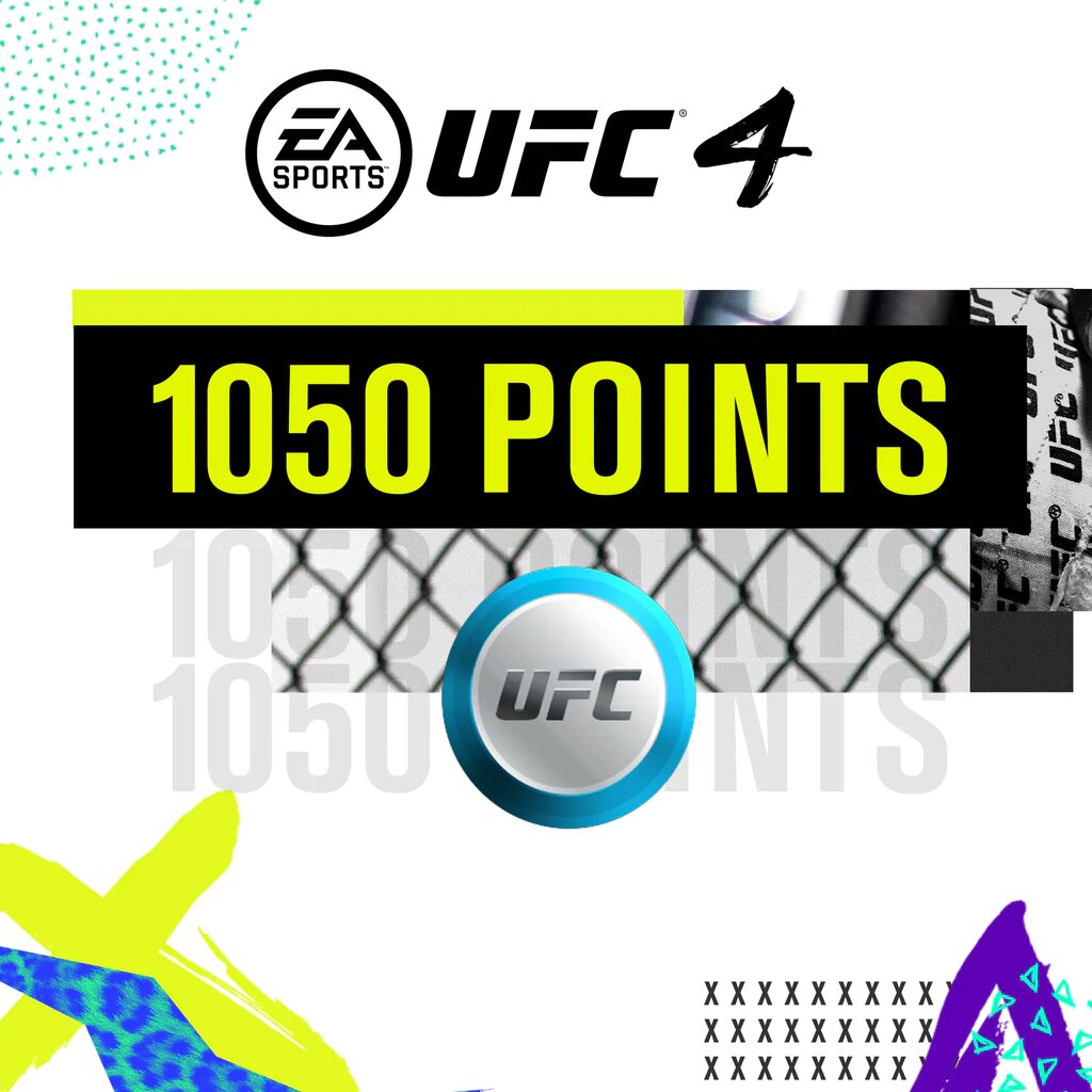 Дополнение UFC 4 - 1050 UFC POINTS, цифровое издание PlayStation 4, регион Индия / код пополнения баланса