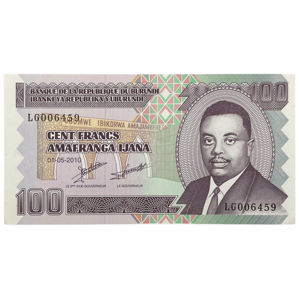 Бурунди 100 франков 2010 г. (Серия LG)