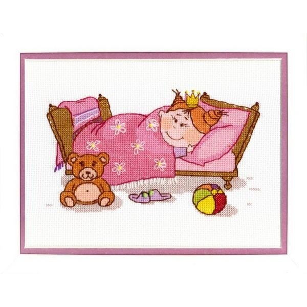 Набор для вышивания крестом Crystal Art "Маленькая принцесса" 20х15 см
