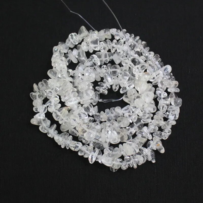 Бусины из камня LUOMAN XIARI 5-8 мм Белый, White crystal