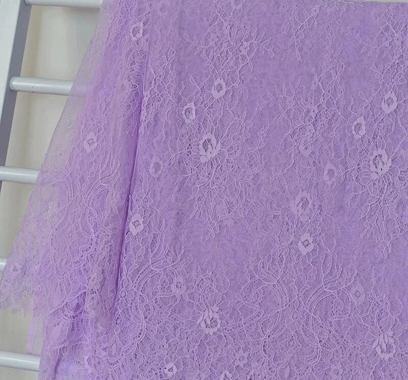 Кружевное полотно из полиэстера 3 метра Сиреневый, light purple