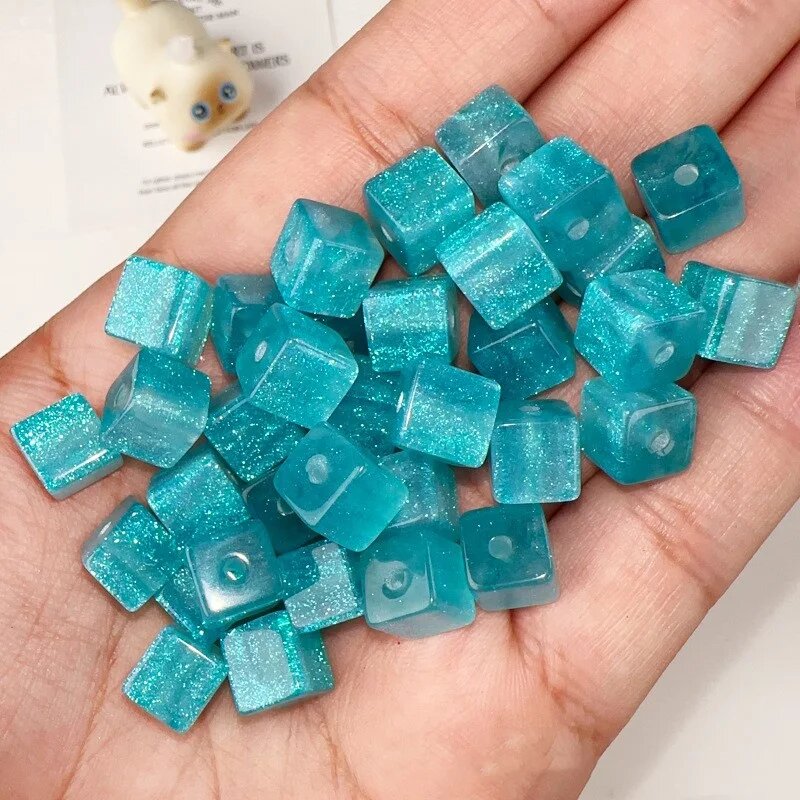 Акриловые квадратные круглые бусины 8 мм 20PCS, 19