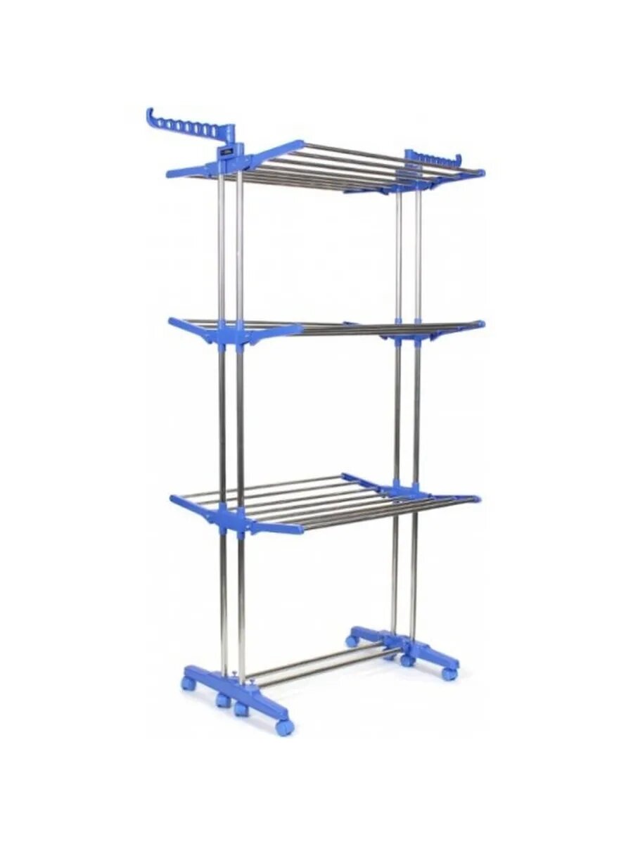 Многоуровневая сушилка для белья на колесах