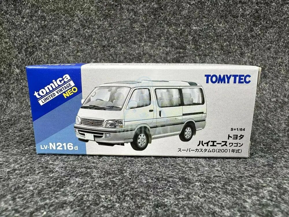 Машинка Tomytec Tomica TLV 1/64 2024/06 LV-N216d Toyota Hiace Die-cast Alloy Car Model Collection Display Gift YZ