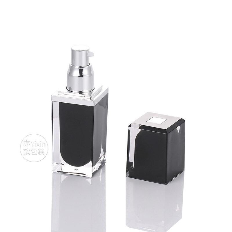 Бутылка для косметической упаковки 15мл, акриловая, черная