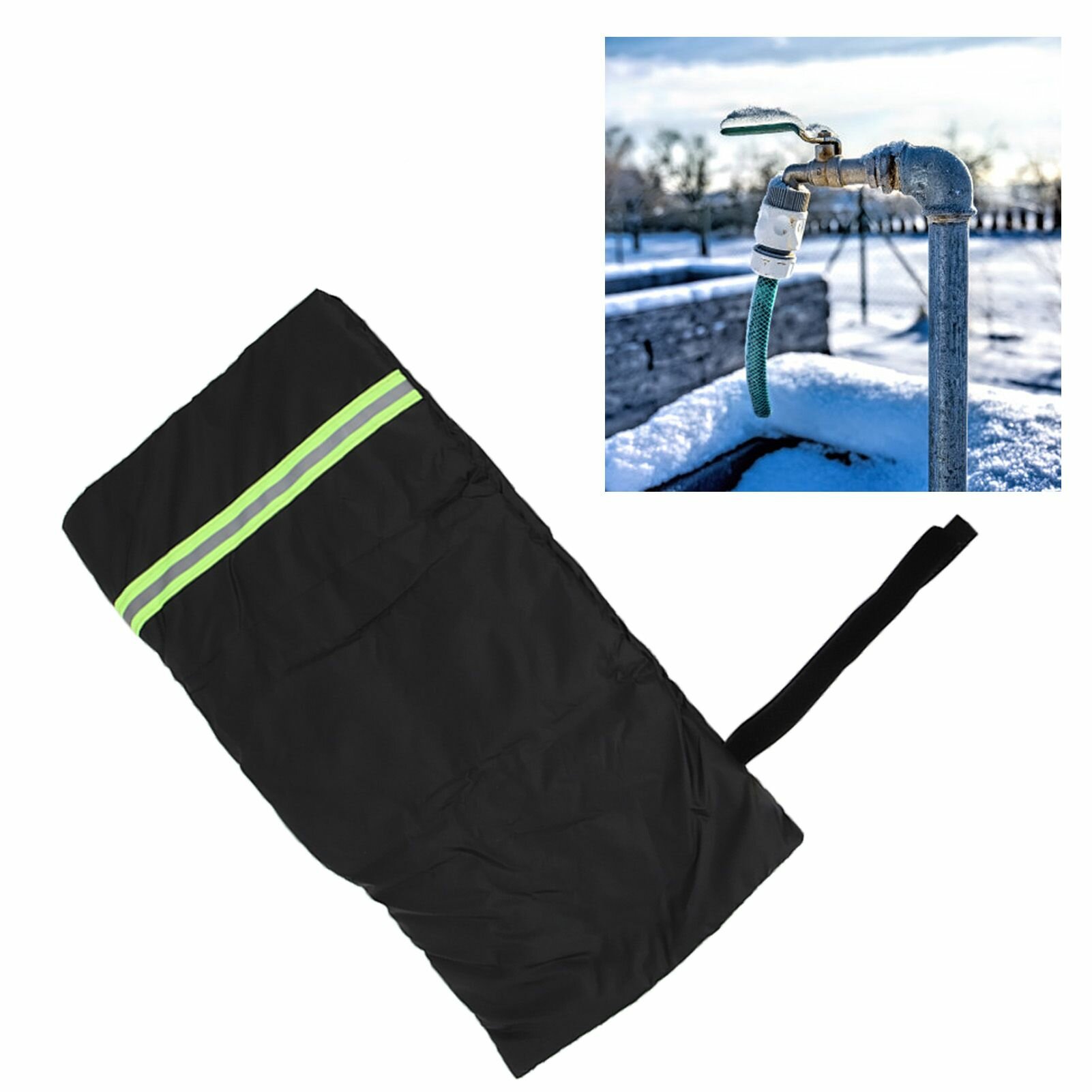 Открытый чехол для крана, водонепроницаемая зимняя защита, черный, теплый, устойчивый к замерзанию, защитный чехол L