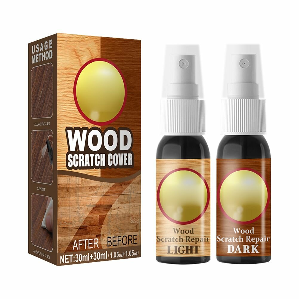 2 шт, 30 мл, средство для восстановления царапин на мебельном полу, принадлежности для восстановления древесины для деревянной мебели, стола, кровати, пола