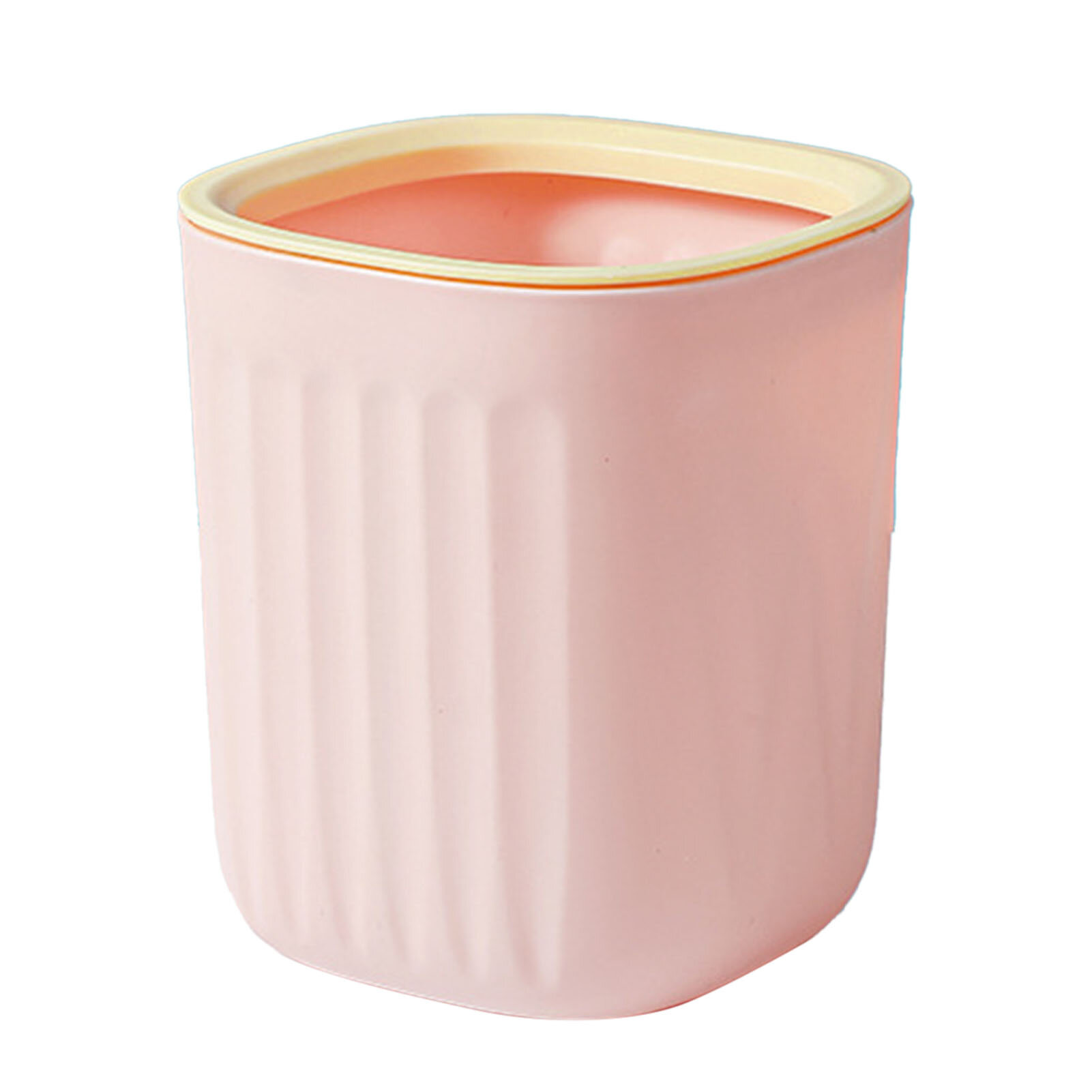 Настольная мусорная банка с кольцом с давлением модно столешница для настольной столешницы для общежития офис розовый желтый