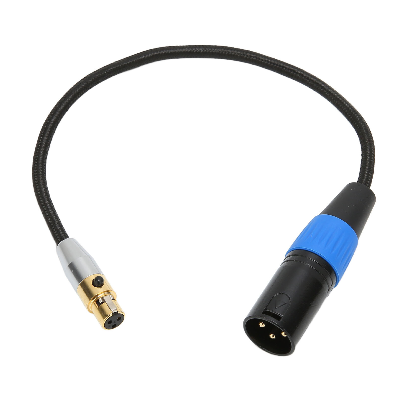 Кабель XLR male - Mini XLR female, 3-pin, адаптер, 0.3 м, для камеры, микшера, микрофона, рекордера.