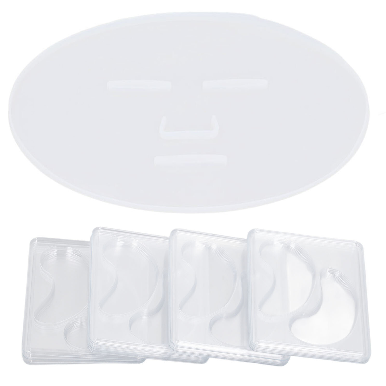 Силиконовые формы для масок для лица, формы для глазных пластырей, многоразовые инструменты для самостоятельного изготовления масок, аксессуары для ухода за кожей в салонах и дома