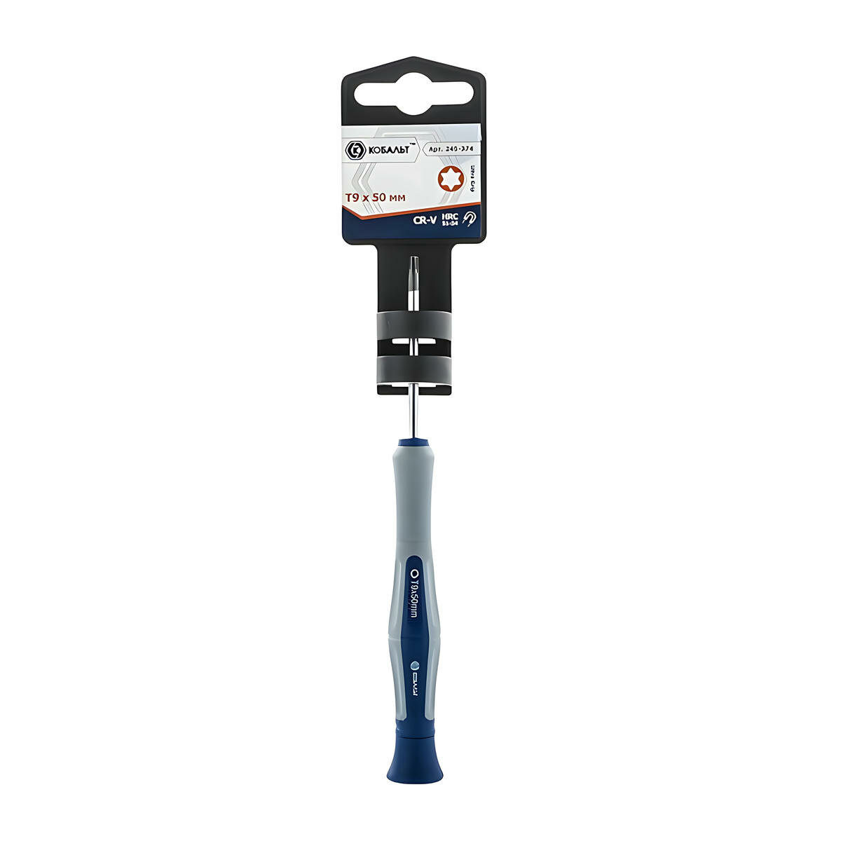 Отвертка T 9 х 50 мм (двухкомпонентная рукоятка) Ultra Grip кобальт 245-374