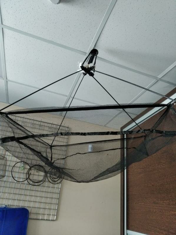 Подъемник зима-лето 1,3 х 1,3 м, ячея 4 мм (складной механизм на пружине)