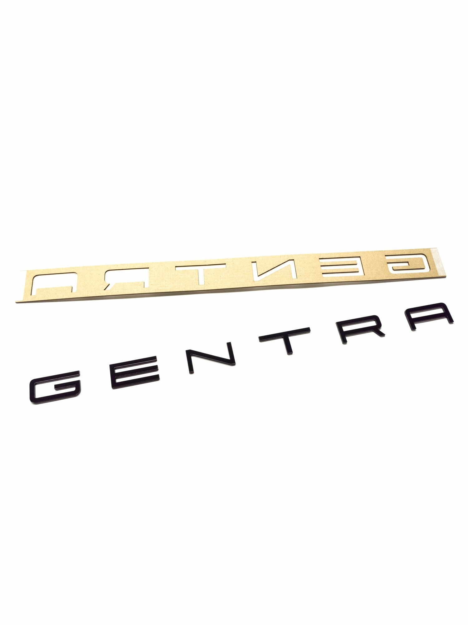 Орнамент-шильдик (эмблема, наклейка на авто и др.) в стиле Porsche/Порше для Gentra/Гентра черный
