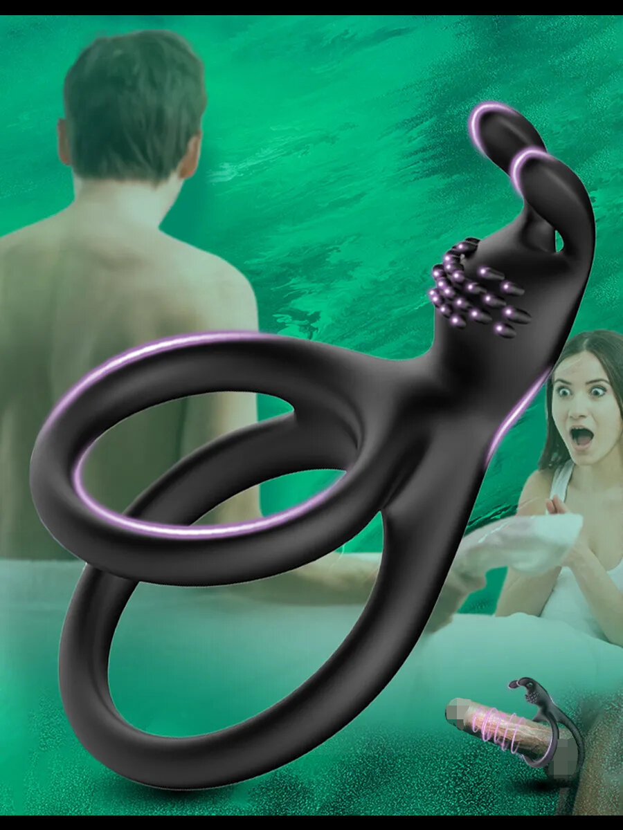 Эрекционное кольцо-насадка для стимуляции эрогенных зон.