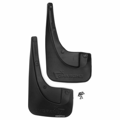 Комплект брызговиков передних Novline-Autofamily для Geely Emgrand X7 внедорожник, 2013-, 2 шт Autofamily NLF7510F13