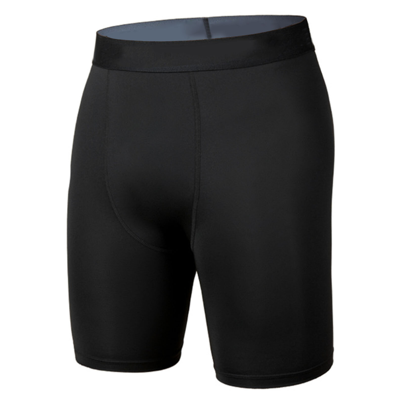 Компрессионные спортивные шорты, высокоэластичные, прохладные, быстросохнущие, дышащие, мужские спортивные шорты для тренировок, бега, верховой езды, черные, размер XL