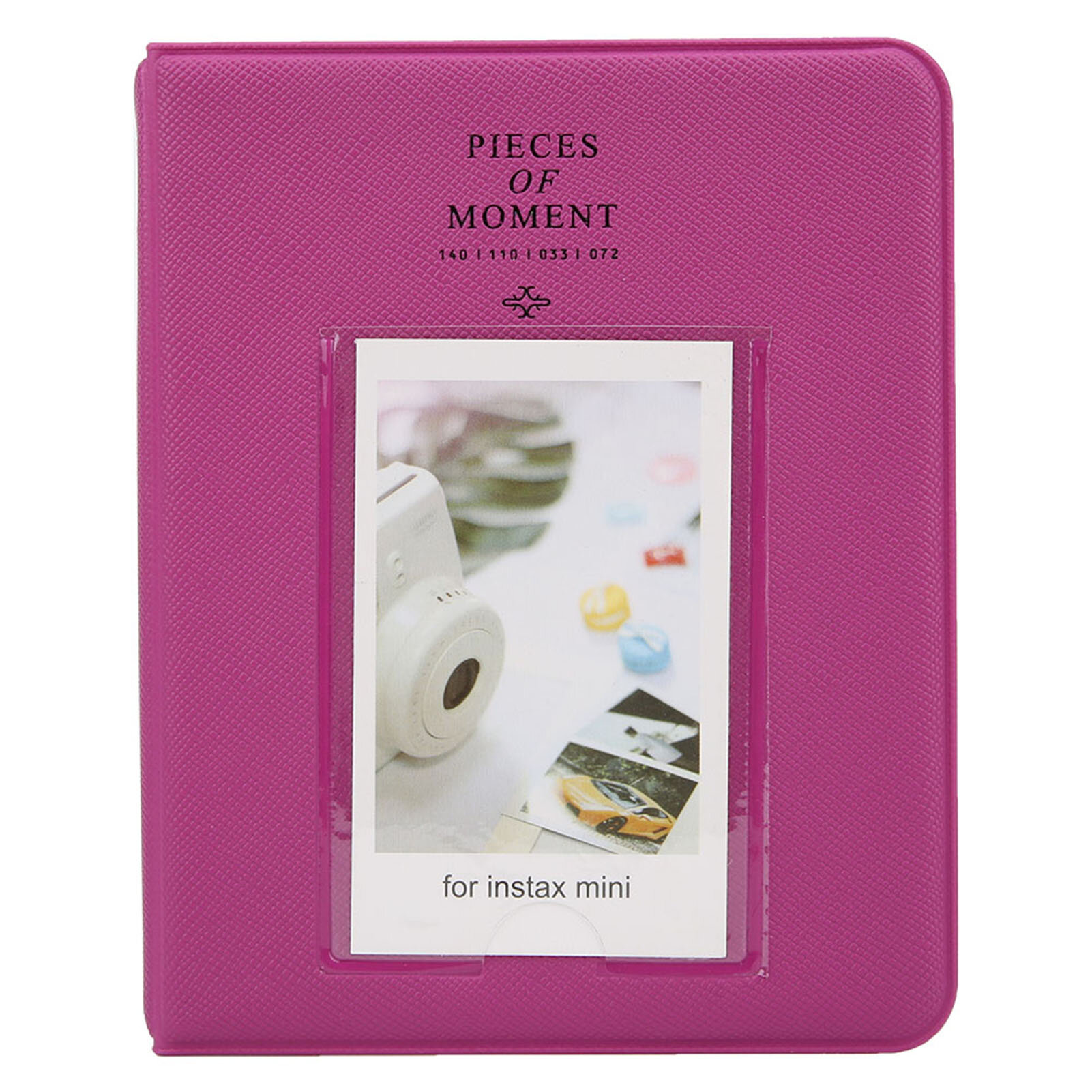 Фотоальбом в футляре Memo Photograph вмещает 64 3-дюймовых фотографии в подарок для Instax mini 9/8/8+ (виноградно-фиолетовый)