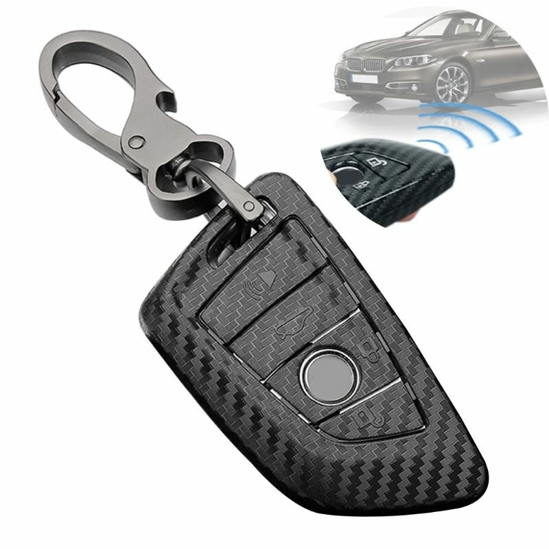 Автомобиль для ключа, чехол с дистанционным управлением, 3D инструменты защиты из углеродного волокна 5 3 7 серии X3 X1