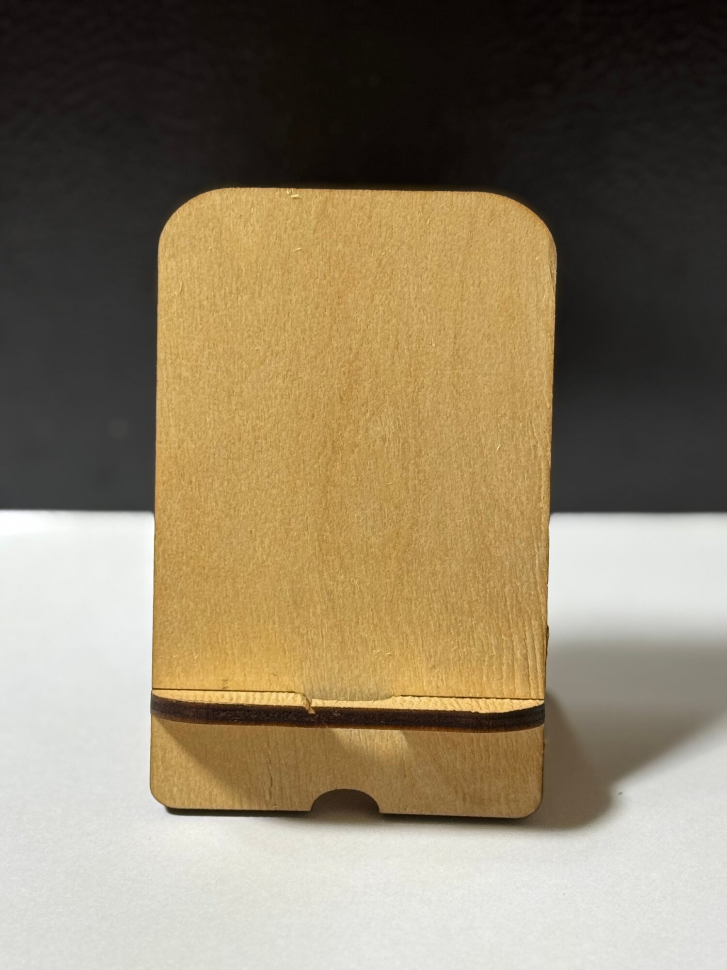 Деревянная подставка для мобильного телефона Натуральная