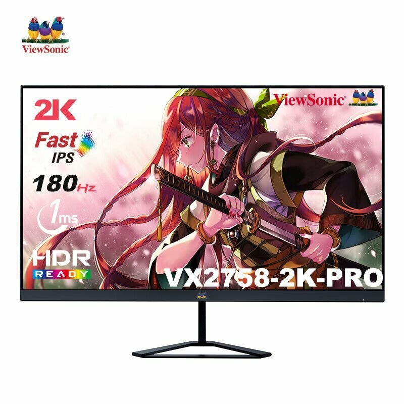 27" Монитор ViewSonic VX2758-2K-PRO/180Hz/Fast IPS/HDR10, черный