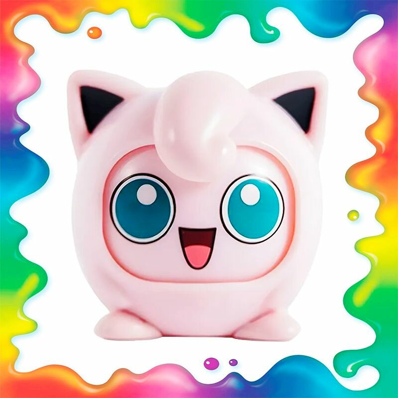 Игрушка покемон Джиглипуф меняет лицо. Экшн-Фигурка Pokemon Jigglypuff антистресс. Аниме-модель для мальчиков, девочек, малышей и детей. Подарок на новый год и день рождения. Статуэтка для покебола