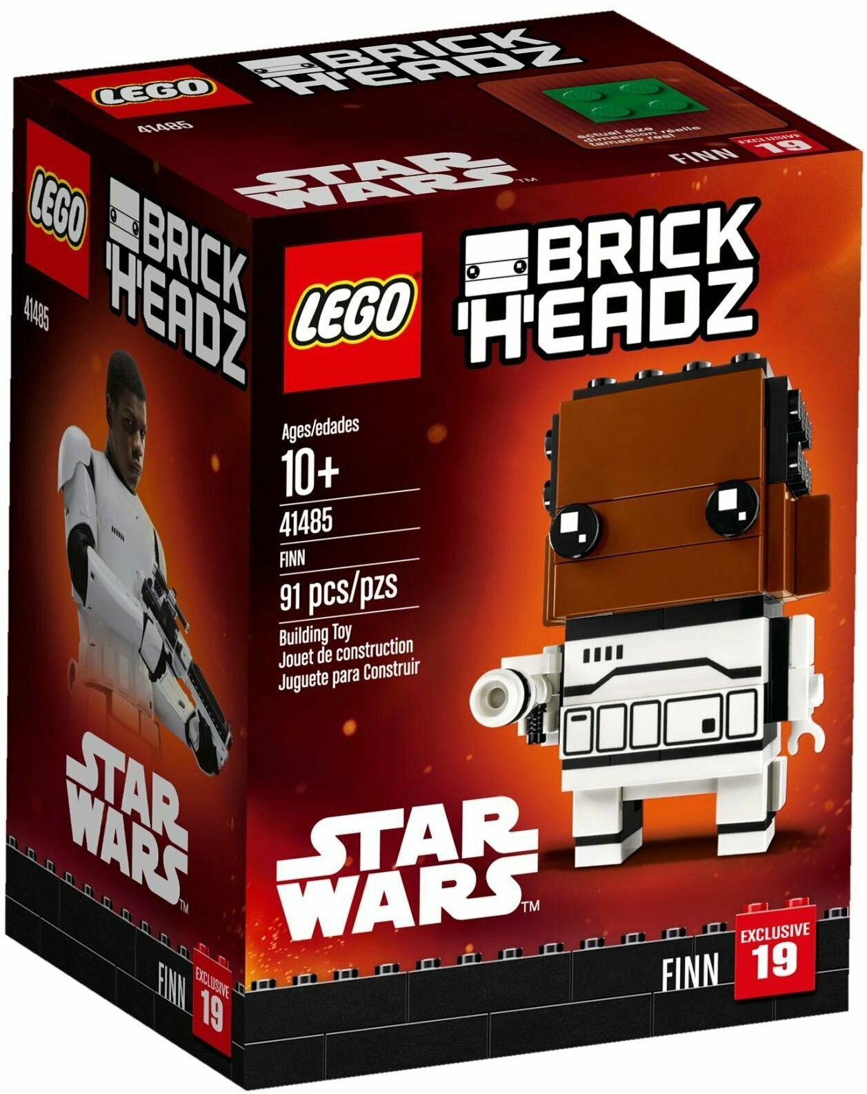 Конструктор LEGO BrickHeadz Финн 41485, раритетный, 91 деталь, от 10 лет