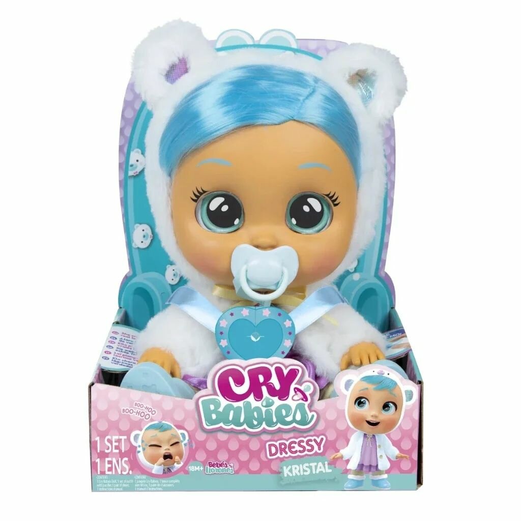 Cry Babies Dressy Interactive Crying Truth Doll Нарядная Интерактивная Кукла Cry Babies "Плачущая Правда"