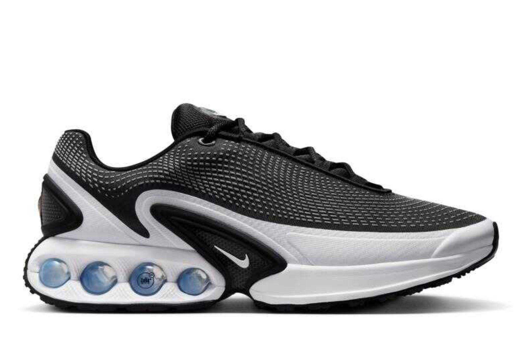 Кроссовки NIKE Air Max DN, размер 9 US / 8 UK / 42.5 EUR / 27 CM, черный / белый — фото 1