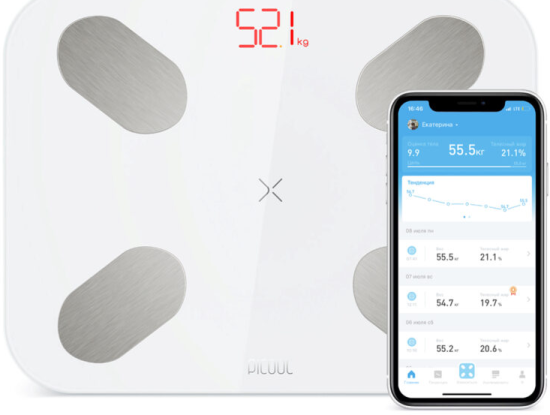 Напольные весы Picooc S1 Pro, беспроводные, Bluetooth, точность измерения, стекло