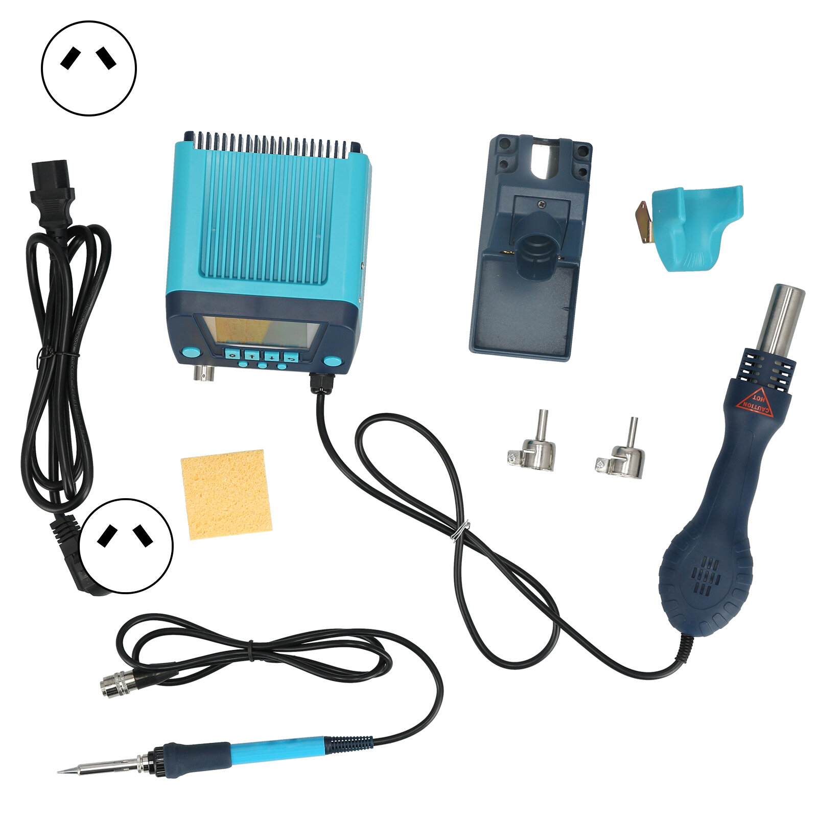 Паяльная станция 2 в 1, регулируемая, набор инструментов