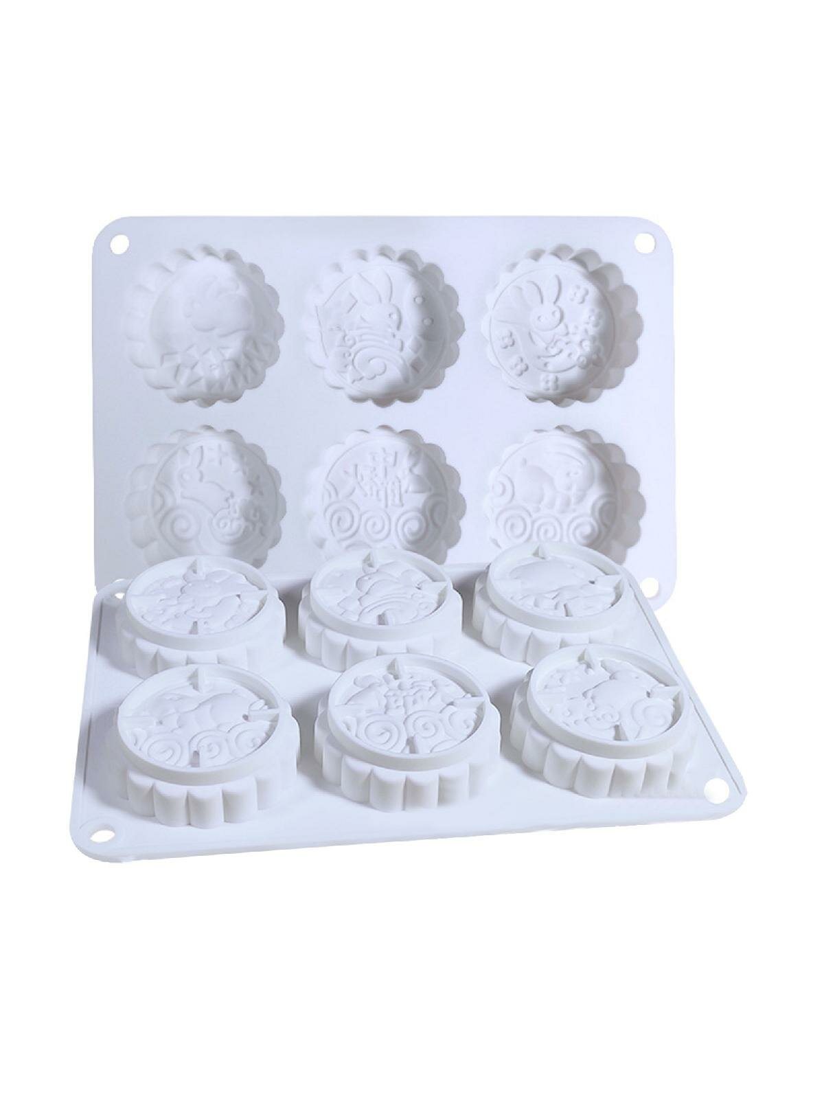 Силиконовые формы для лунных пряников, тематика середины осени, инструмент для украшения лунных пряников, формы для пудингов, кухонный гаджет для выпечки, силиконовый материал