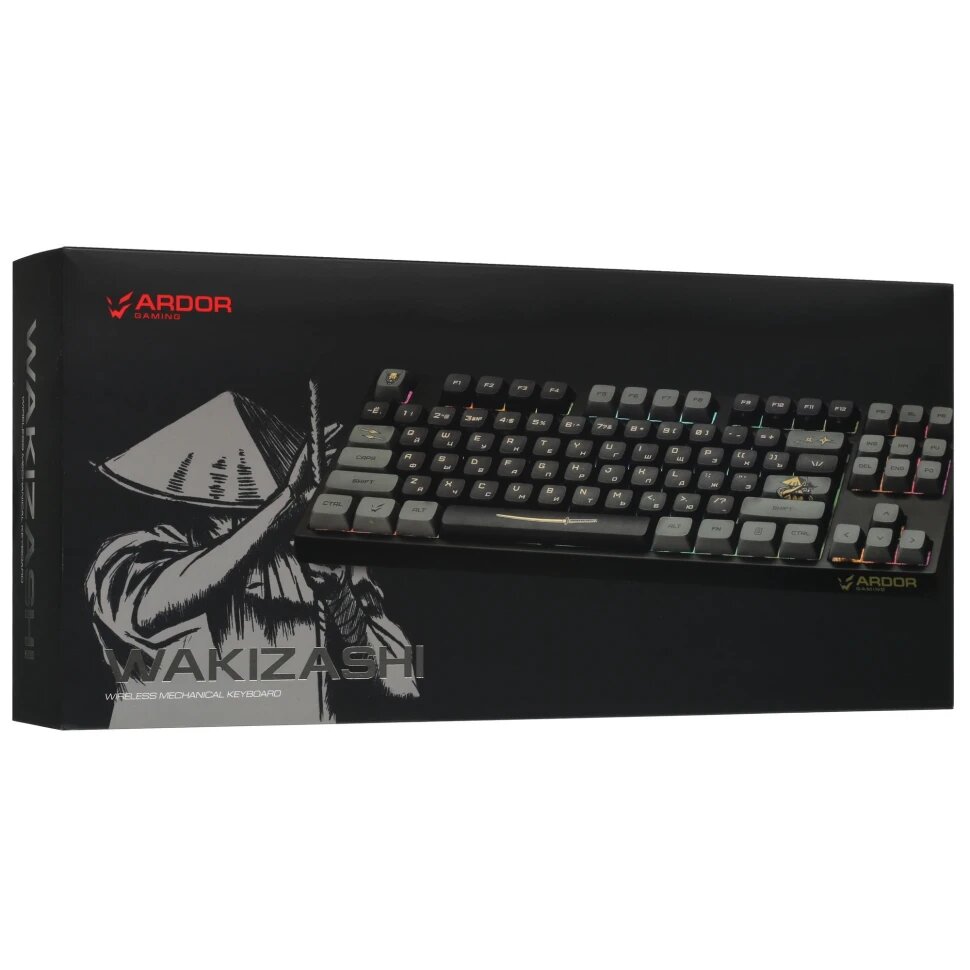 Клавиатура проводная + беспроводная ARDOR GAMING Wakizashi [AG-ZD-87GT-XDA-HS-B]
