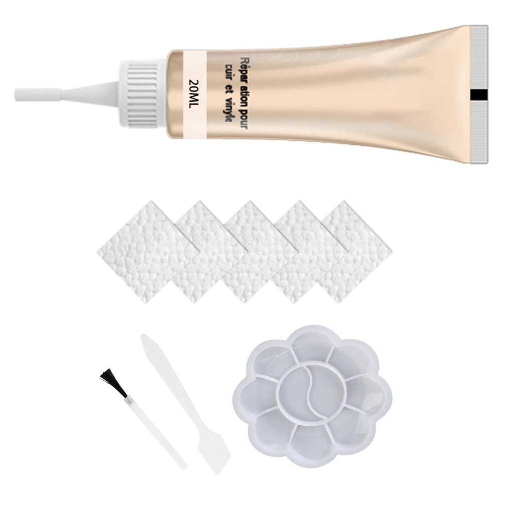 (1 комплект) Крем для восстановления кожи с аксессуарами (высокий)-бежевый