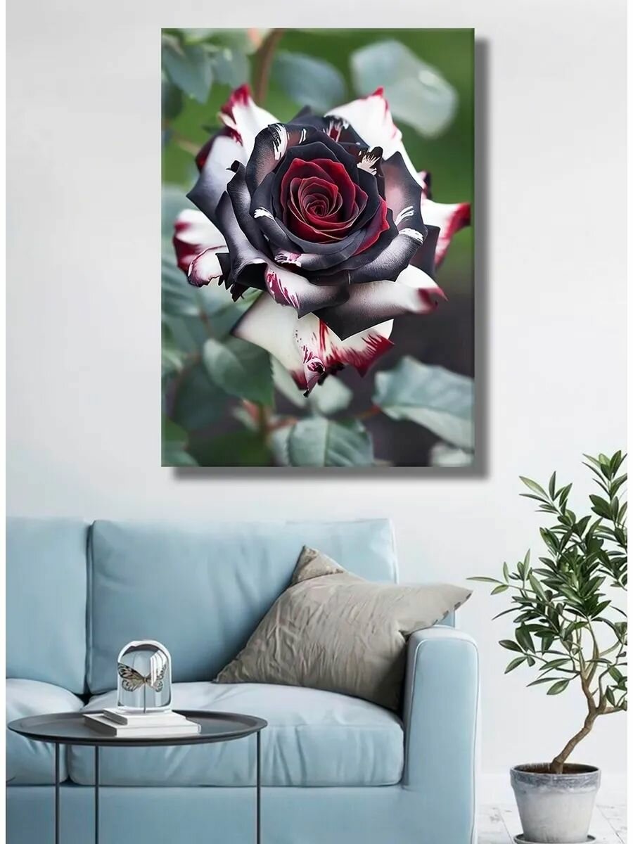 Картина "Цветочная феерия", модульная 50х70см 1шт, на деревянном подрамнике