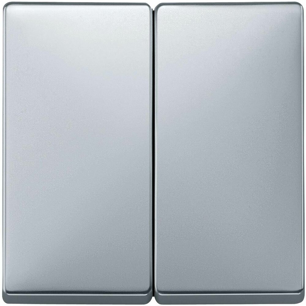 Клавиша двойная Merten SD Алюминий Schneider Electric MTN412560