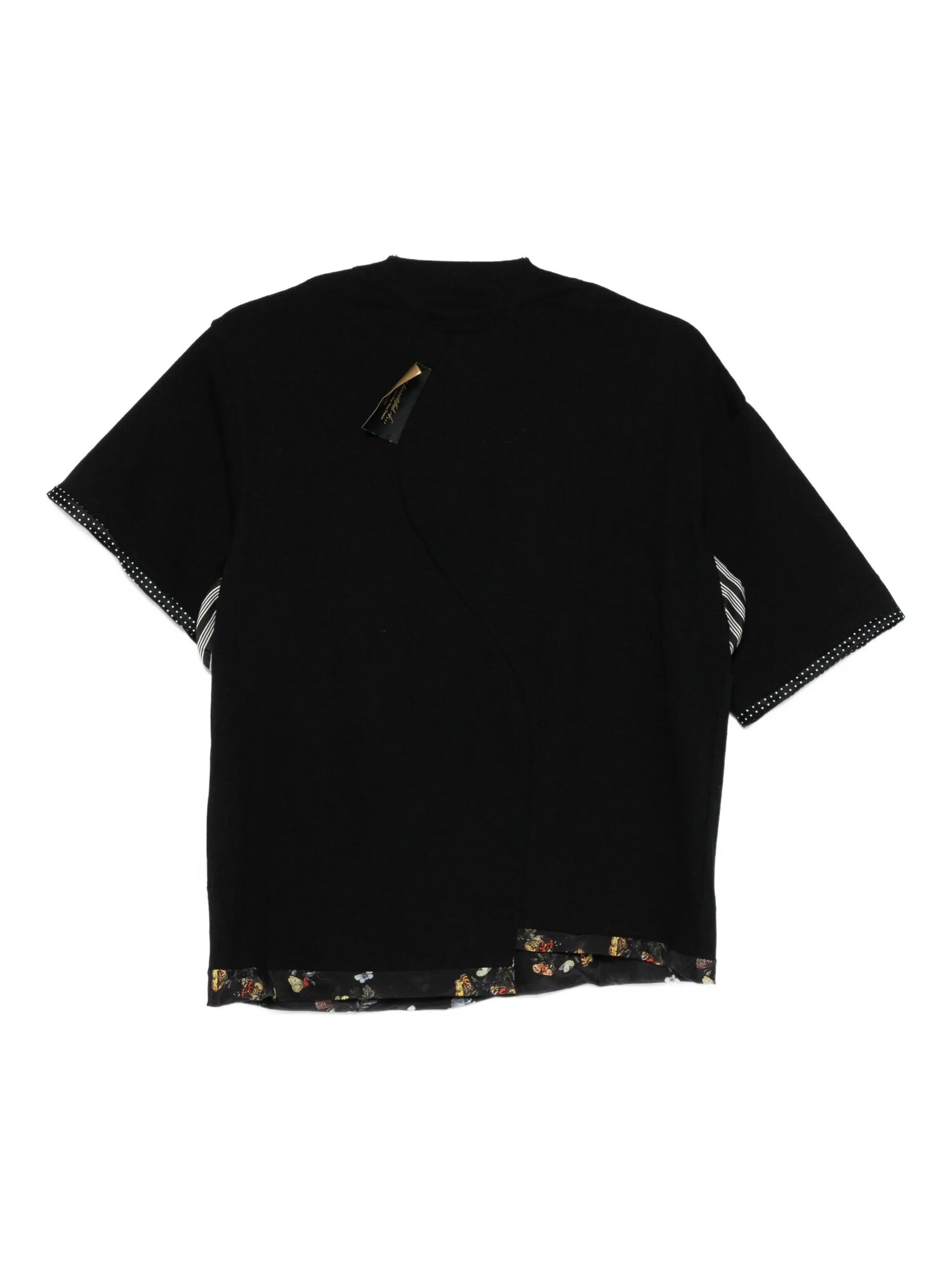 Футболка Undercover Printed-trim T-shirt, размер 46, black/black — фото 1