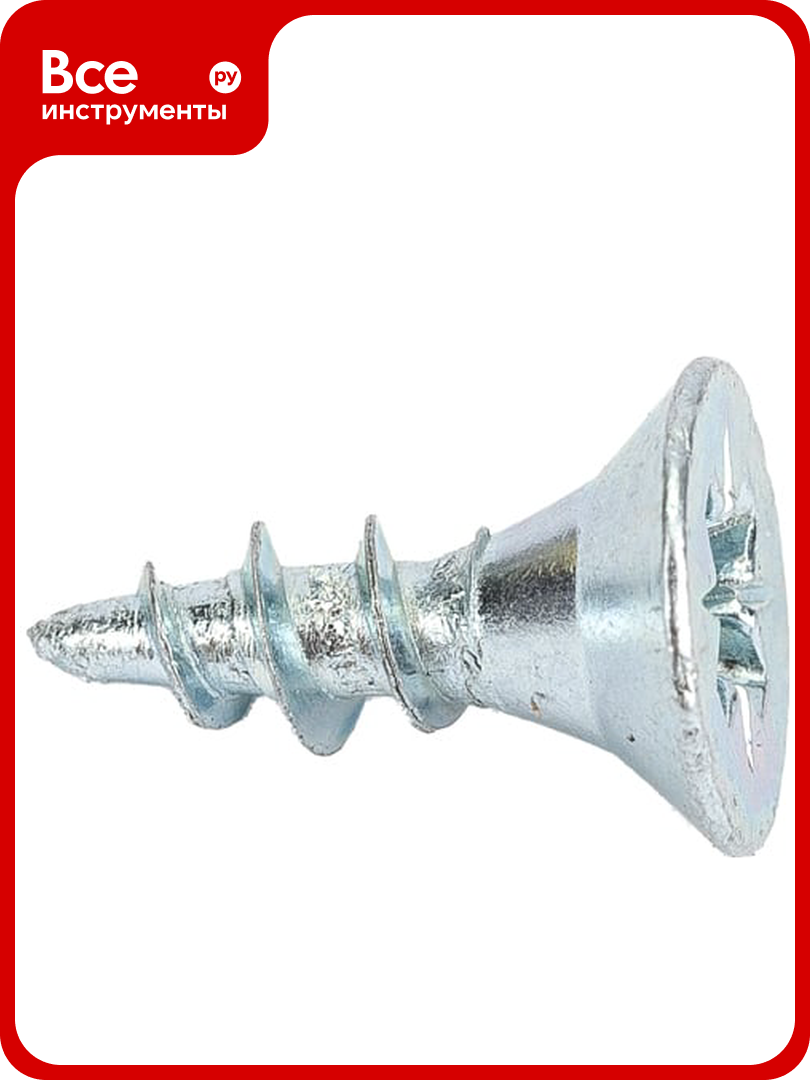 Универсальный саморез Tech-Krep 12х4,0 мм 200 шт оцинкованный, коробка с окном 102176, бетона, черный