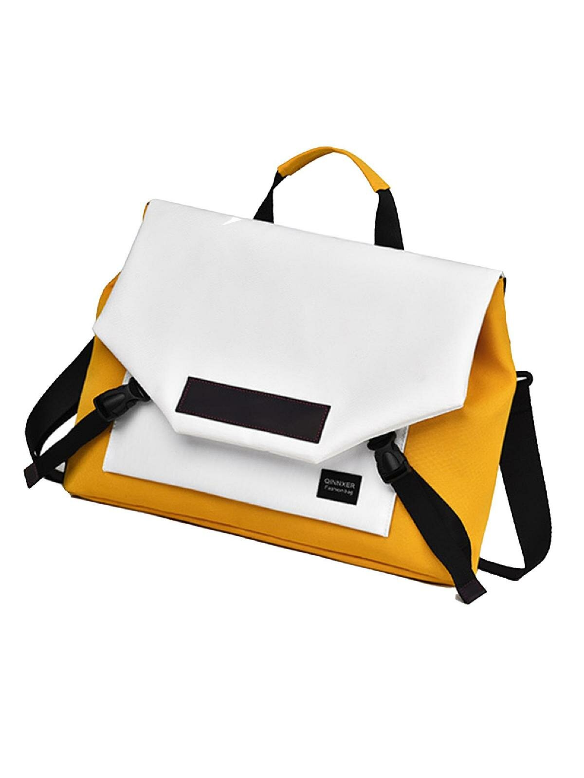 Waterproof Shoulder Bag Casual Messenge Bag Crossbody Bag With Reflective Stripe Laptop Bag For Men Women