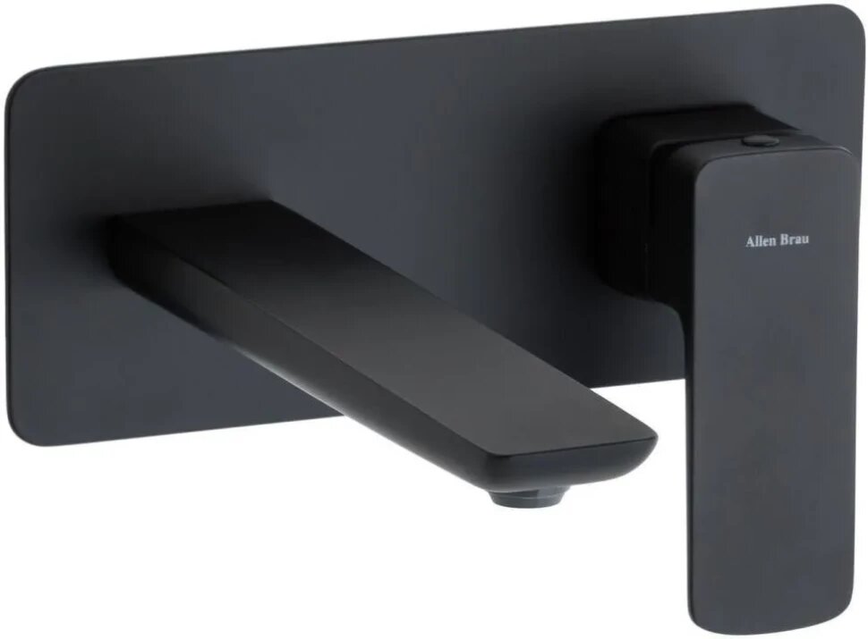 Смеситель для раковины Allen Brau Infinity 5.21003-31 встраиваемый, без донного клапана, черный матовый